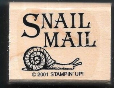 SNAIL MAIL POSTAGE POSTAL SERVICE MAIL Envelope Art Stampin Up! NEW ...