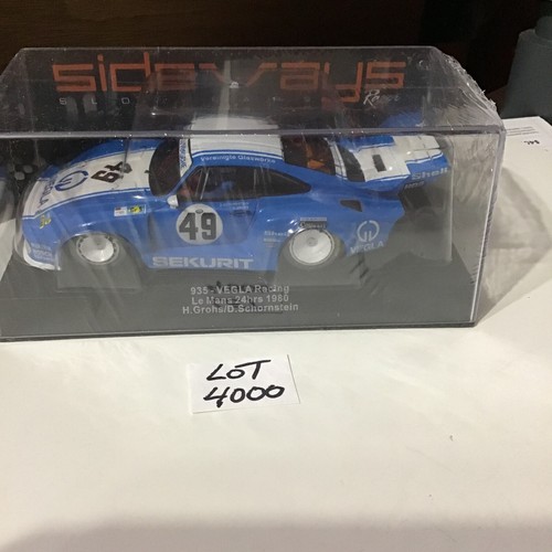 VINTAGE SIDEWAYS SLOT CAR / PORSCHE VEGLA RACING TEAM / SEALED / 1/32 ...