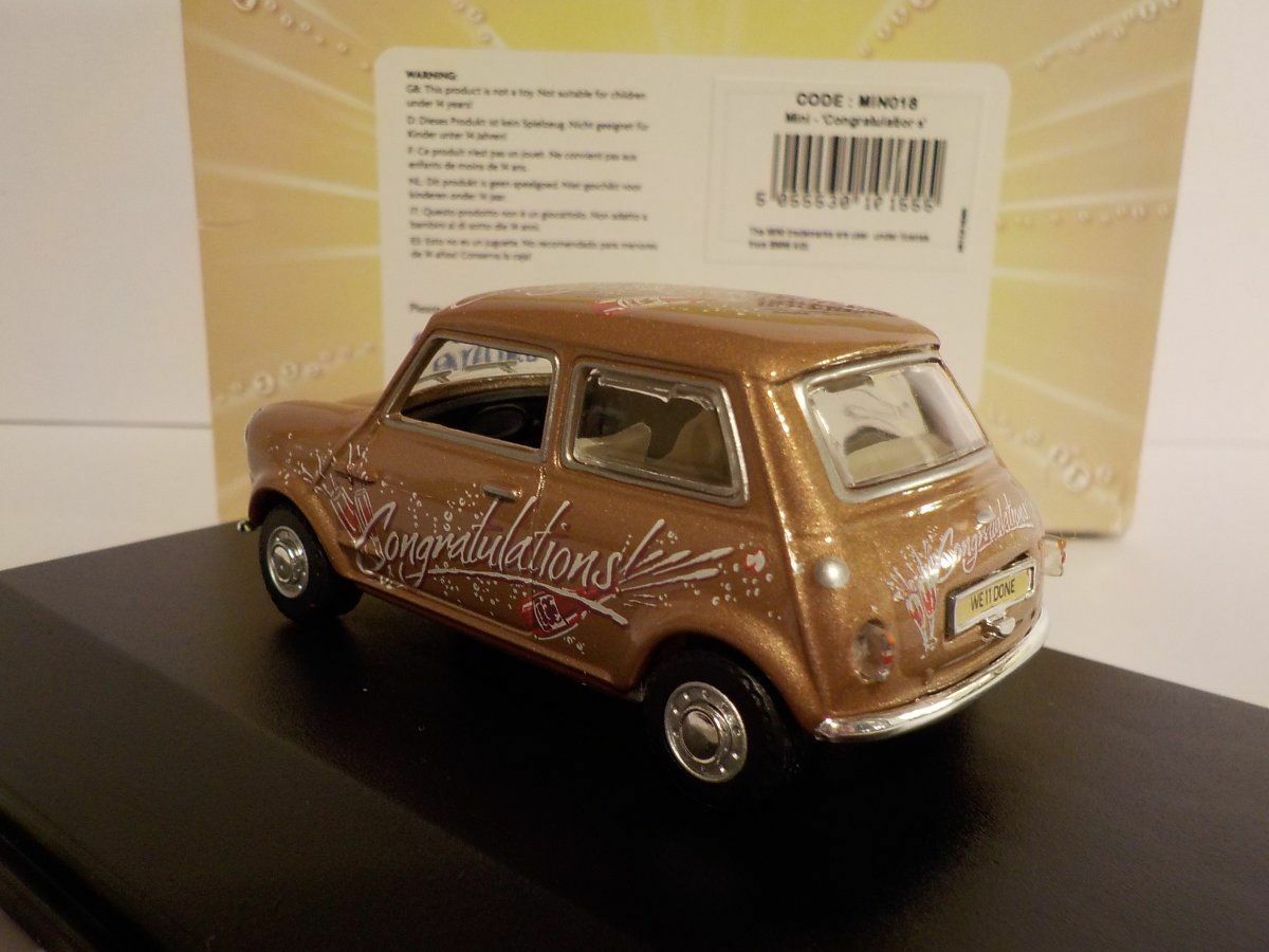 Mini Cooper, Congratulations, 1/43 Model Car. Oxford, Hard to find. | eBay