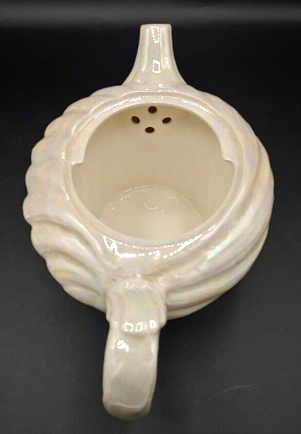 Royal Winton Grimwades Iridescent White Shell Sea Shell Teapot England ...