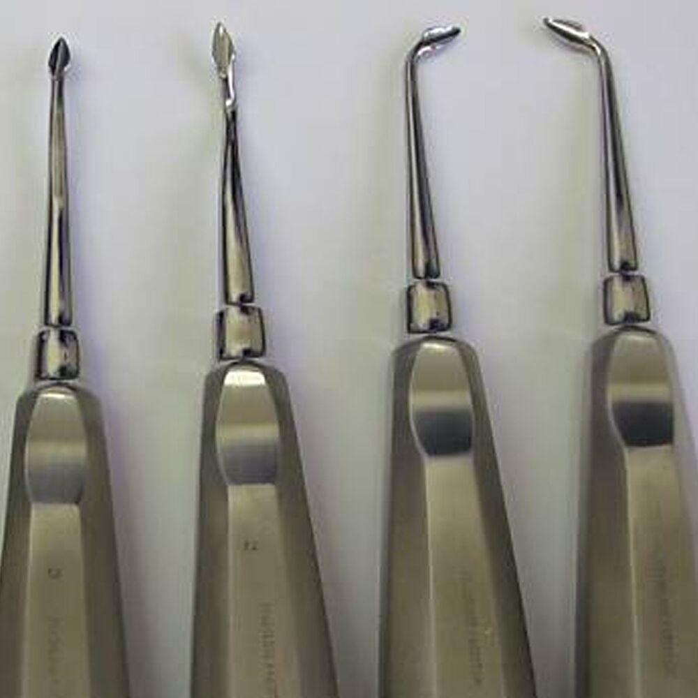 5 Pcs Bayonet Elevators Set Dental Extraction Instruments Stainless ...