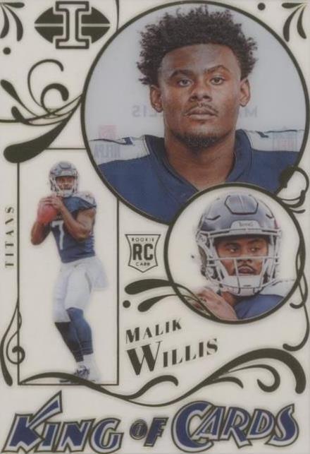 2022 Panini Illusions - King of Cards Malik Willis #KC-18 (RC) for sale ...