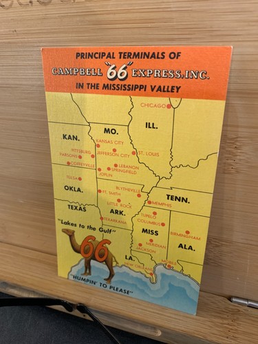 Campbell 66 Express Trucking Postcard Vintage Mississippi Valley ...