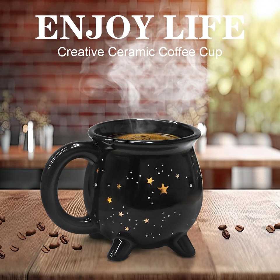 ISTOOL Astral Cauldron Coffee Mug, 300ml/10 Oz Ceramic Coffee Cups, Cute Wate... | eBay