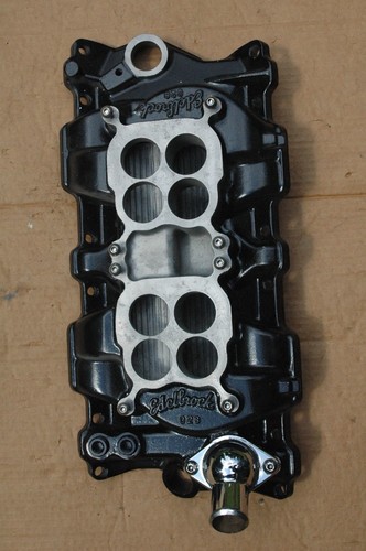 Edelbrock C26 dual quad intake 283 327 350 engine | eBay
