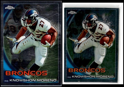 Topps Chrome Knowshon Moreno (2) Card Lot - EXCLUSIVE – BE AMONG THE ...