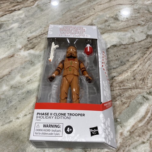 NEW Star Wars Black Series Phase II Clone Trooper (Holiday Edition) 6 ...