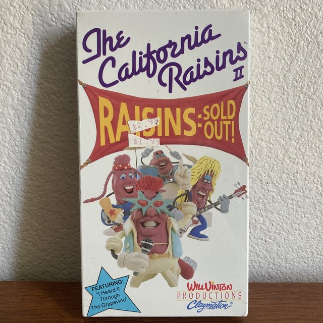 California Raisins 2, The - Raisins: Sold Out (VHS, 1990) for sale ...