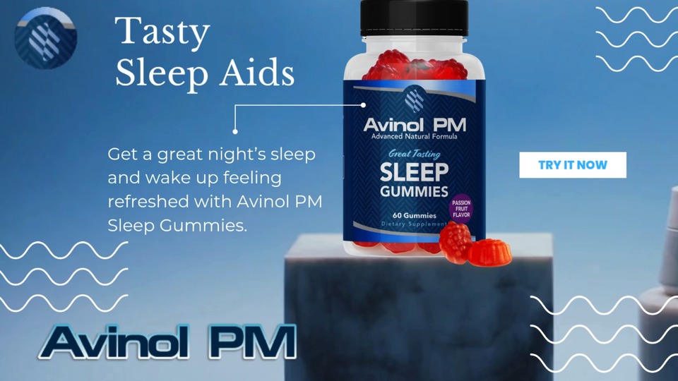 Avinol PM Sleep Gummies - All Natural Ingredients, Great Tasting Flavor ...