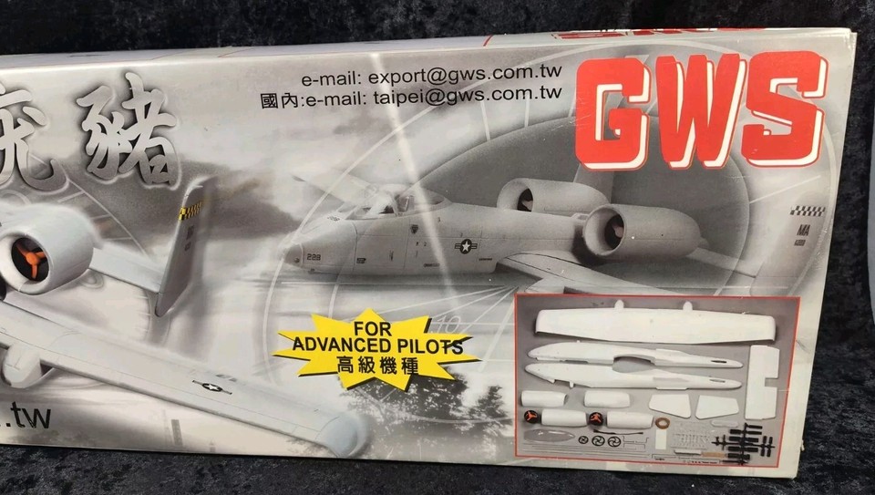 GWS A-10 Thunder Bolt "Warthog" RC Model Airplane Kit - No Propeller ...