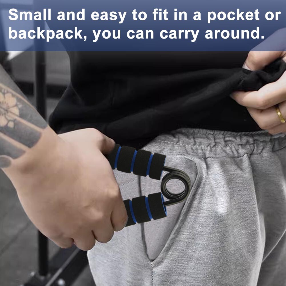 4pcs 50-200LB Wrist Hand Grip Forearm Exerciser Workout Strength ...