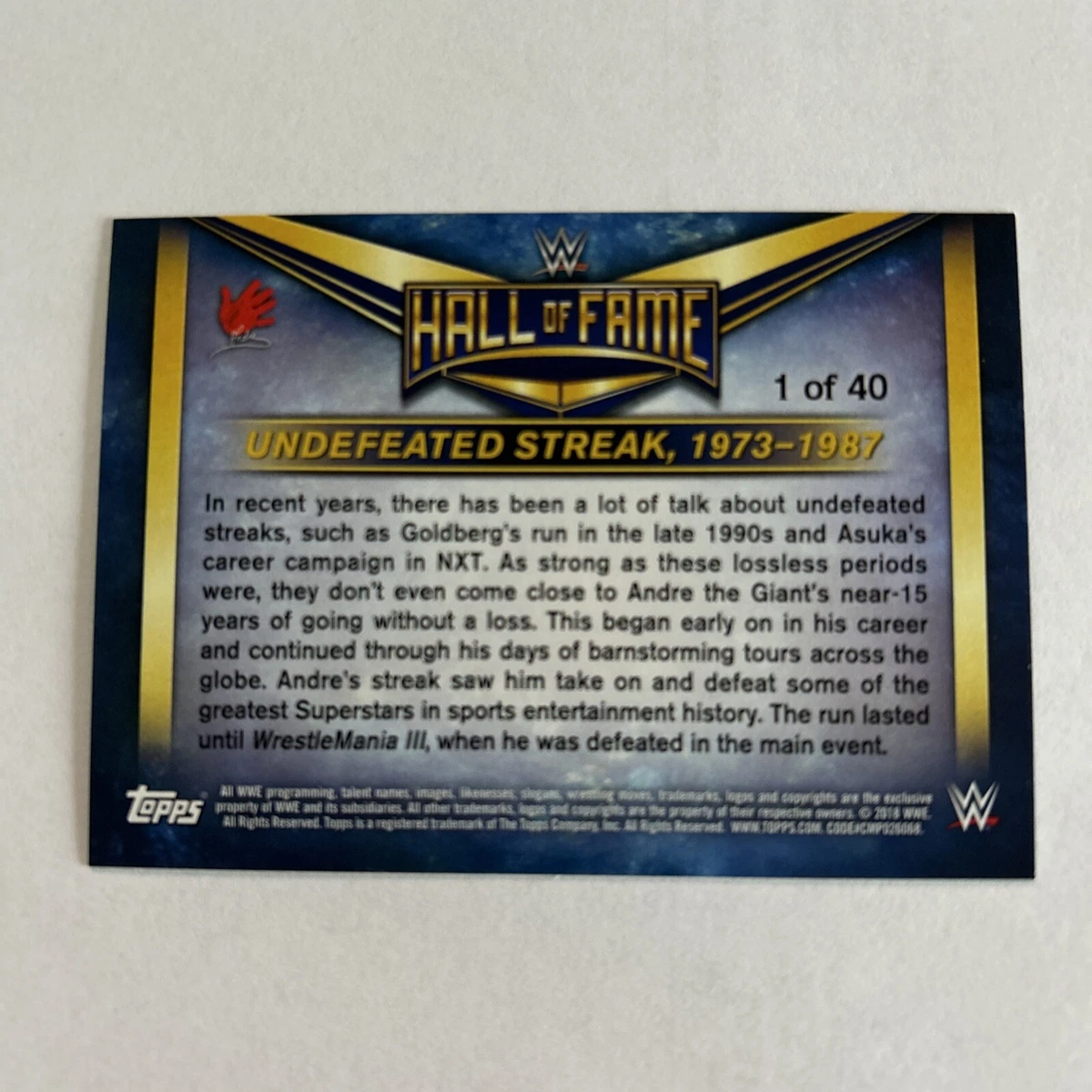 Andre The Giant Undefeated Streak