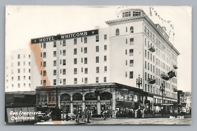Hotel Whitcomb RPPC San Francisco—Rare Vintage Photo ca. 1940S | eBay
