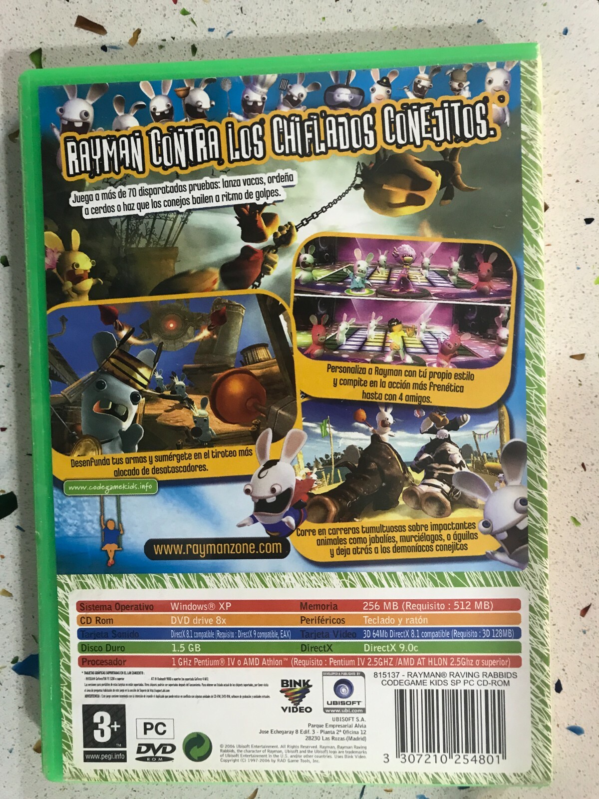 Rayman Raving Rabbids PC DVD Game Codegame Kids Ubisoft AM | eBay