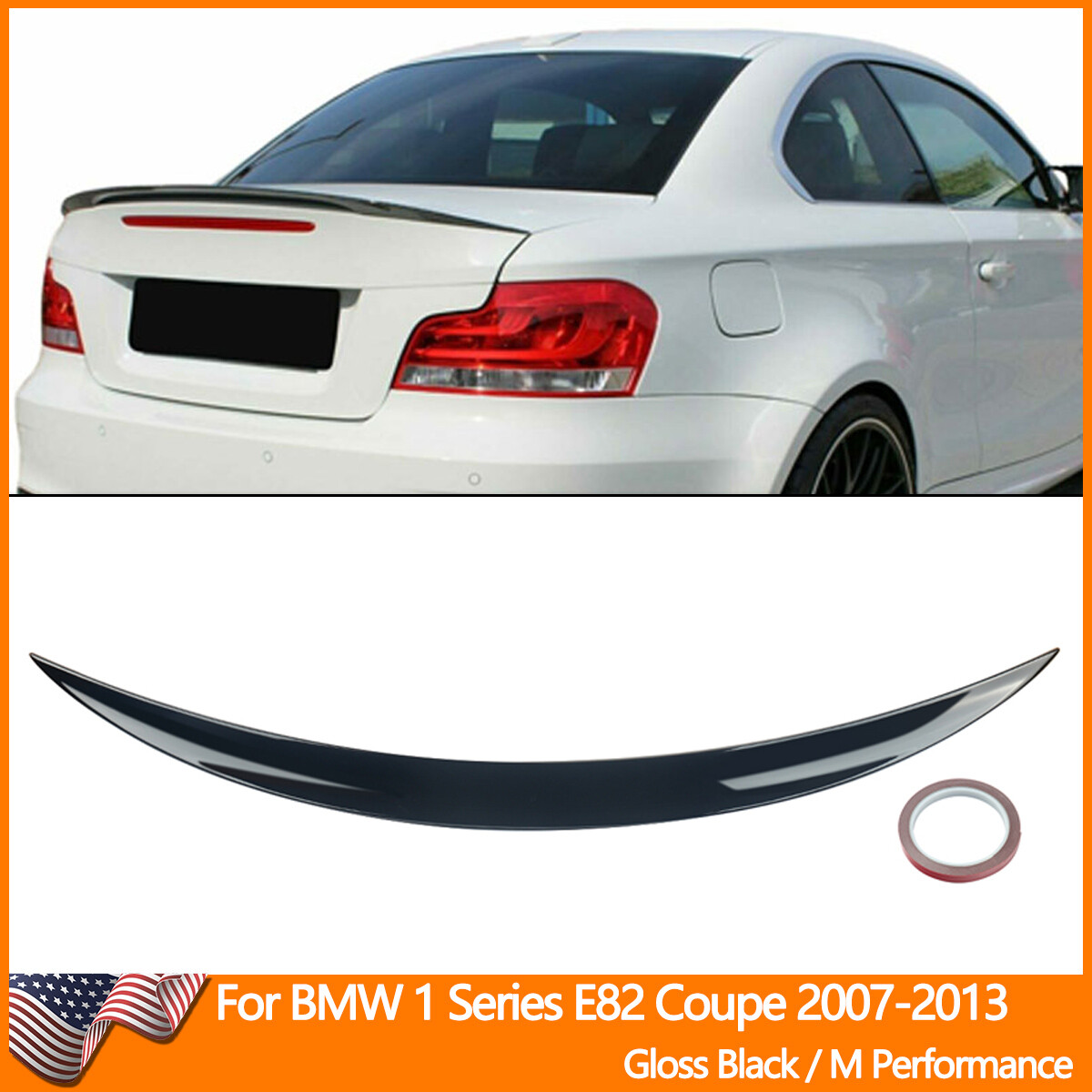 For 2007-13 BMW 1-Series E82 128i 135i Coupe Rear Trunk Spoiler Wing ...