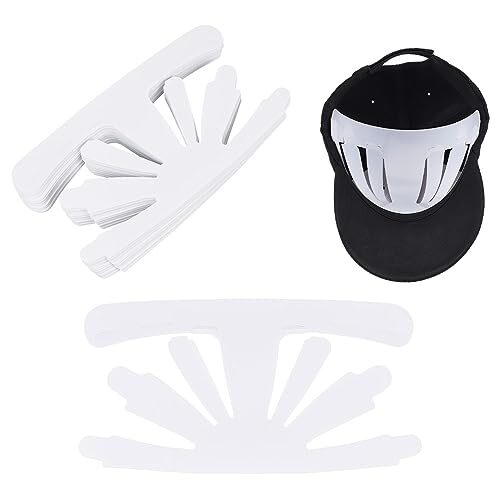 24 Pcs Baseball Caps Inserts Shapers Plastic White Hat Inner Support ...