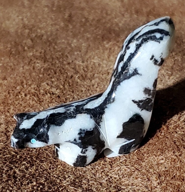 Zuni GERRIK ACQUE Zebra Jasper Skunk Fetish 2in | eBay