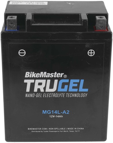 TruGel MG14L-A2 Gel Cell Battery BikeMaster 780514 Replaces YB14L-A2 | eBay