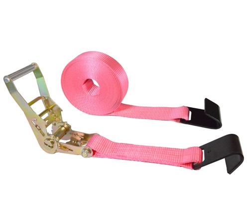 USA Heavy Duty 2" x 40'-60' Ratchet Tie Down Strap Flat Hook Flatbed ...