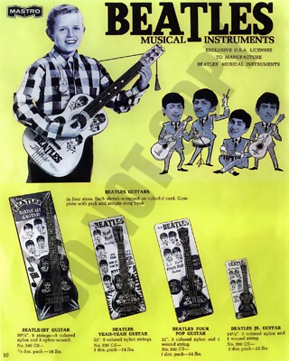 Mastro Beatles Musical Instruments Magazine Promo Catalog Ad -A- 8x10 ...