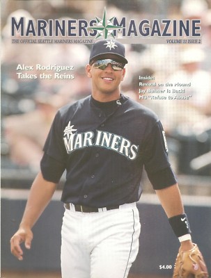 SEATTLE MARINERS MAGAZINE 2000/VOL 11 ISSUE 2/ALEX RODRIGUEZ~COMPLETE ...