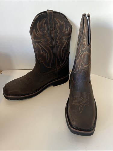 Men's Wolverine Rancher ST Waterproof Steel-Toe Brown Boots / W10765 ...