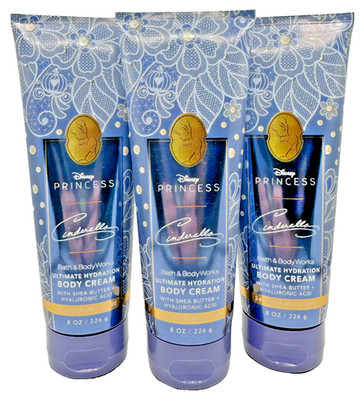 Bath & Body Works Lot of 3 Bottles Disney Princess Cinderella Cream ...