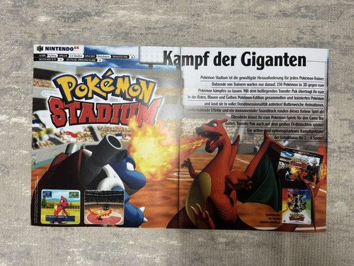 Pokemon Stadium Poster | Perfekt Für Pokemon Liebhaber I Nostagie | eBay.de