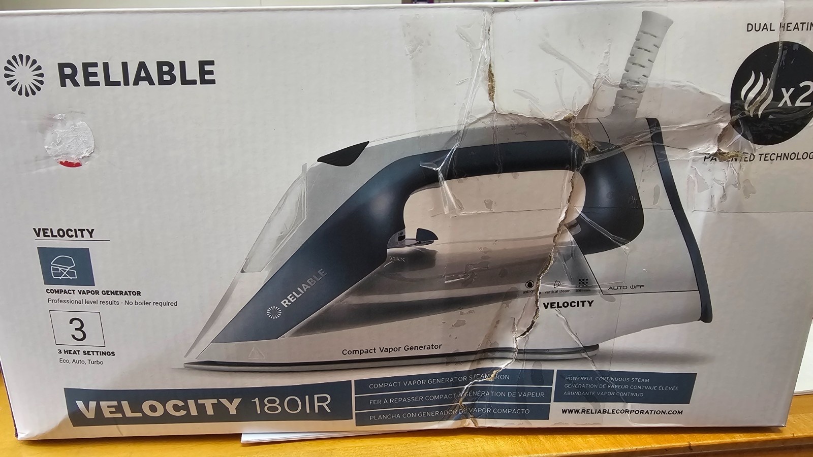 Reliable Velocity Sensor Steam Iron with Auto Shutoff # 180IR | eBay