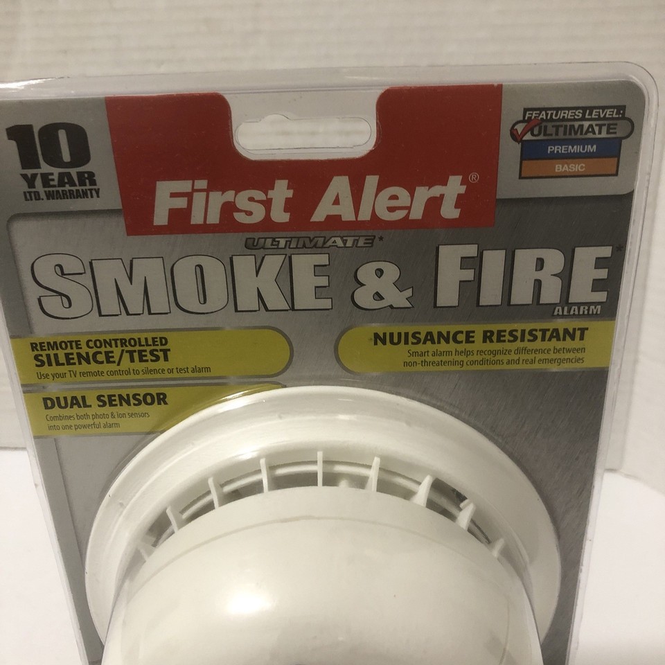 First Alert Ultimate Smoke/Fire Alarm Dual Sensor remote controlled # ...