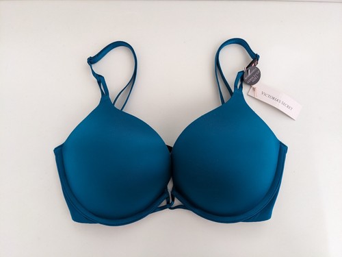 NWT! Victoria's Secret Bombshell Plunge Bra Teal **Adds 2 Cup Sizes ...