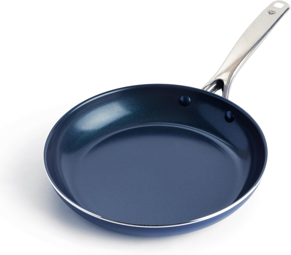 12" Nonstick Frying Pan Skillet, Diamond Infused PFAS & Ptfe-Free ...