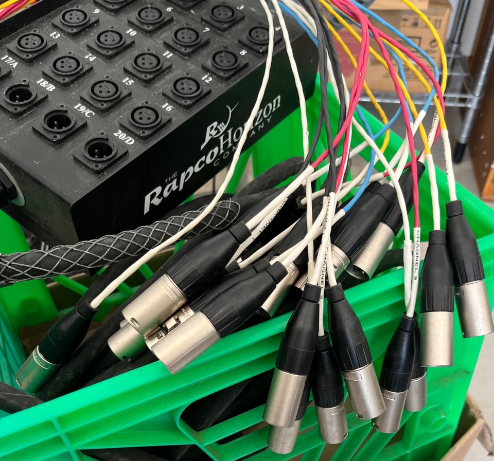 Rapco Horizon Pro Series 50 ft Snake 16x4. 4 XLR returns. Excellent ...