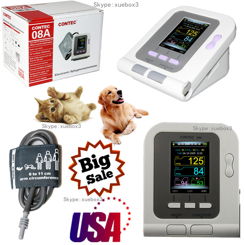 Digital Veterinary Blood Pressure Monitor NIBP cuff,Dog/Cat/Pets,FDA US ...