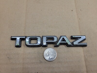 Mercury OEM Topaz 5.75" Vintage Emblem Badge Logo Nameplate Name E46B ...