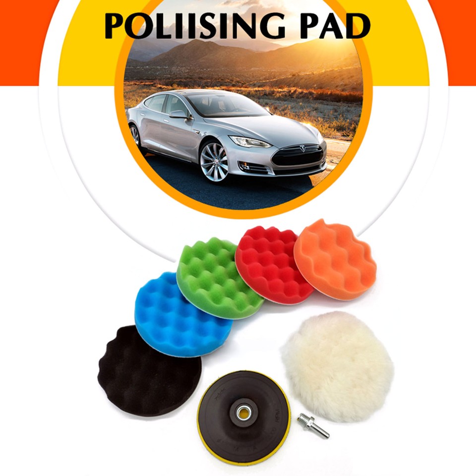 Buffing Pads 3Inch Car Polishing Pad Kit Foam Wax Polisher Pads Car ...