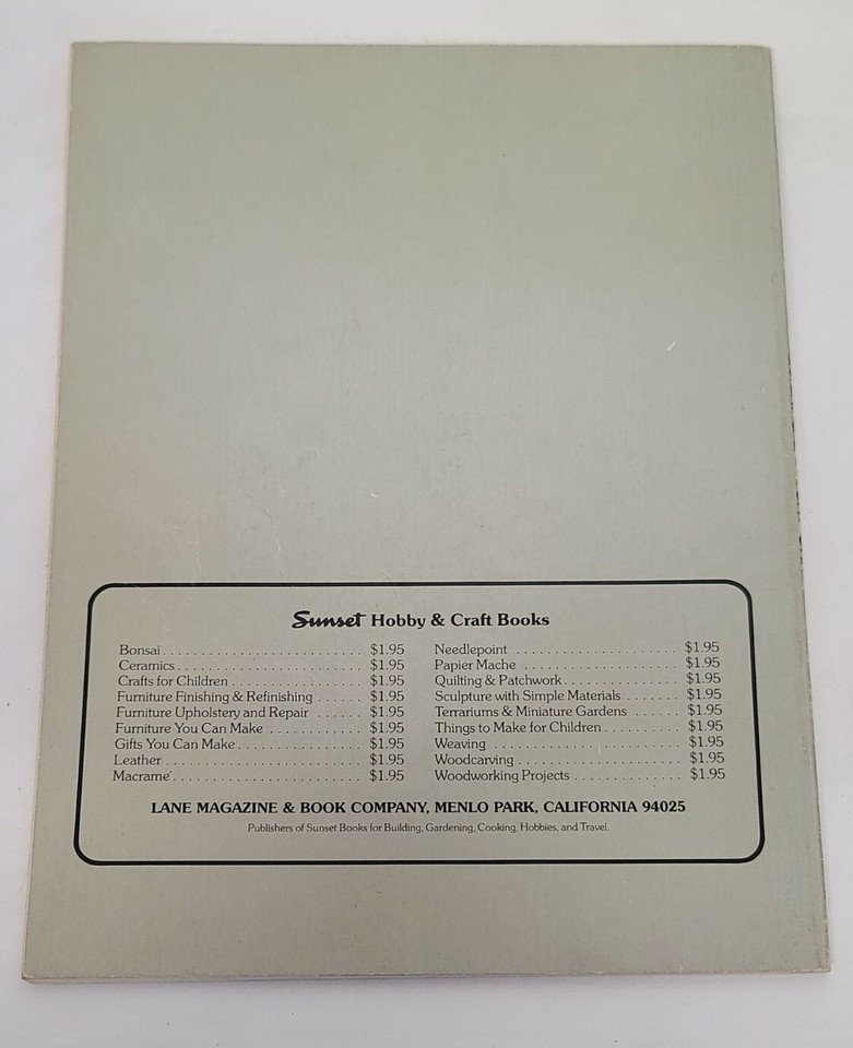 Quilting & Patchwork Sunset Crafts Book Vtg 70s 1974 Patchwork Sewing ...