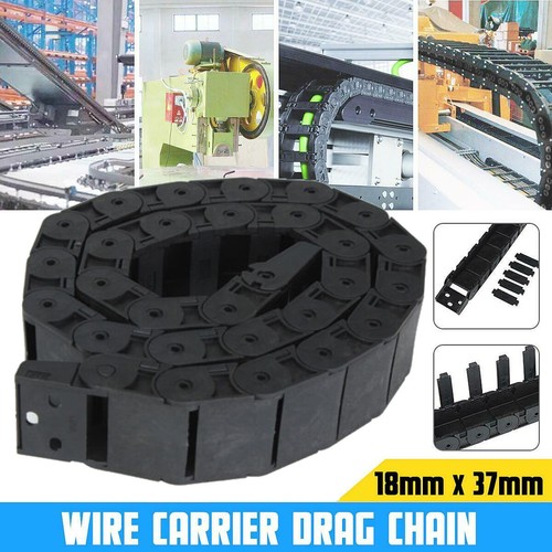 R38 18x37MM 1M Towline Cable Carrier Drag Chain Nylon Towline Machine ...