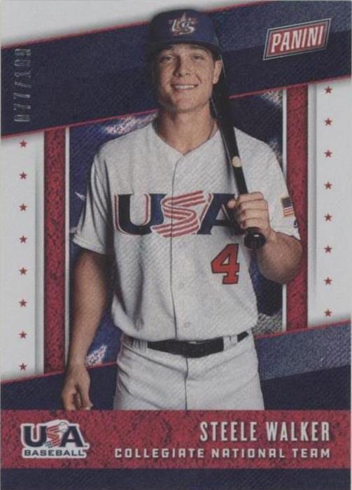 2019 Panini Father's Day - USA Baseball Steele Walker #USA5 /199 (RC ...