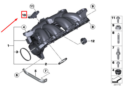 NEW MINI PACEMAN R61 MAP SENSOR 7599907 13627599907 ORIGINAL | eBay