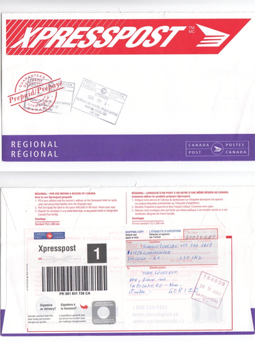 CANADA XPRESSPOST LOT 3 1994-2001 COVERS INCLUDINT 1 SPECIAL REGIONAL ...