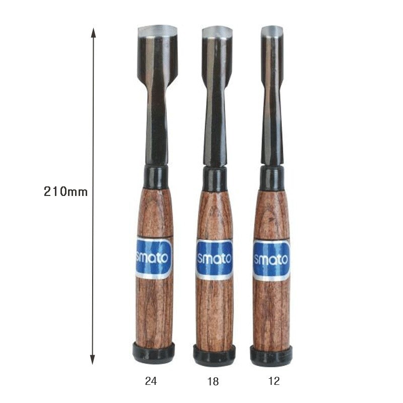 3Pcs ROUND CHISEL Nomi graver Forged Steel Wood Carving Tools KOREA ...