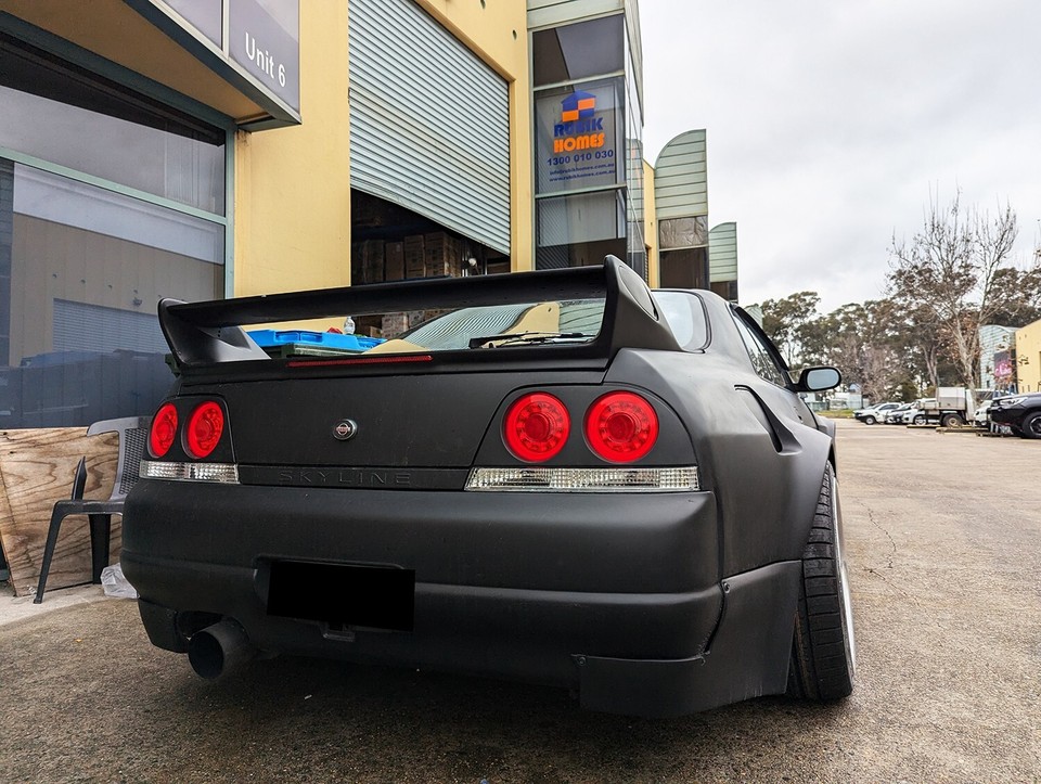78 Works Fiber Ring LED Taillights for 93-98 Nissan Skyline R33 GTR ...