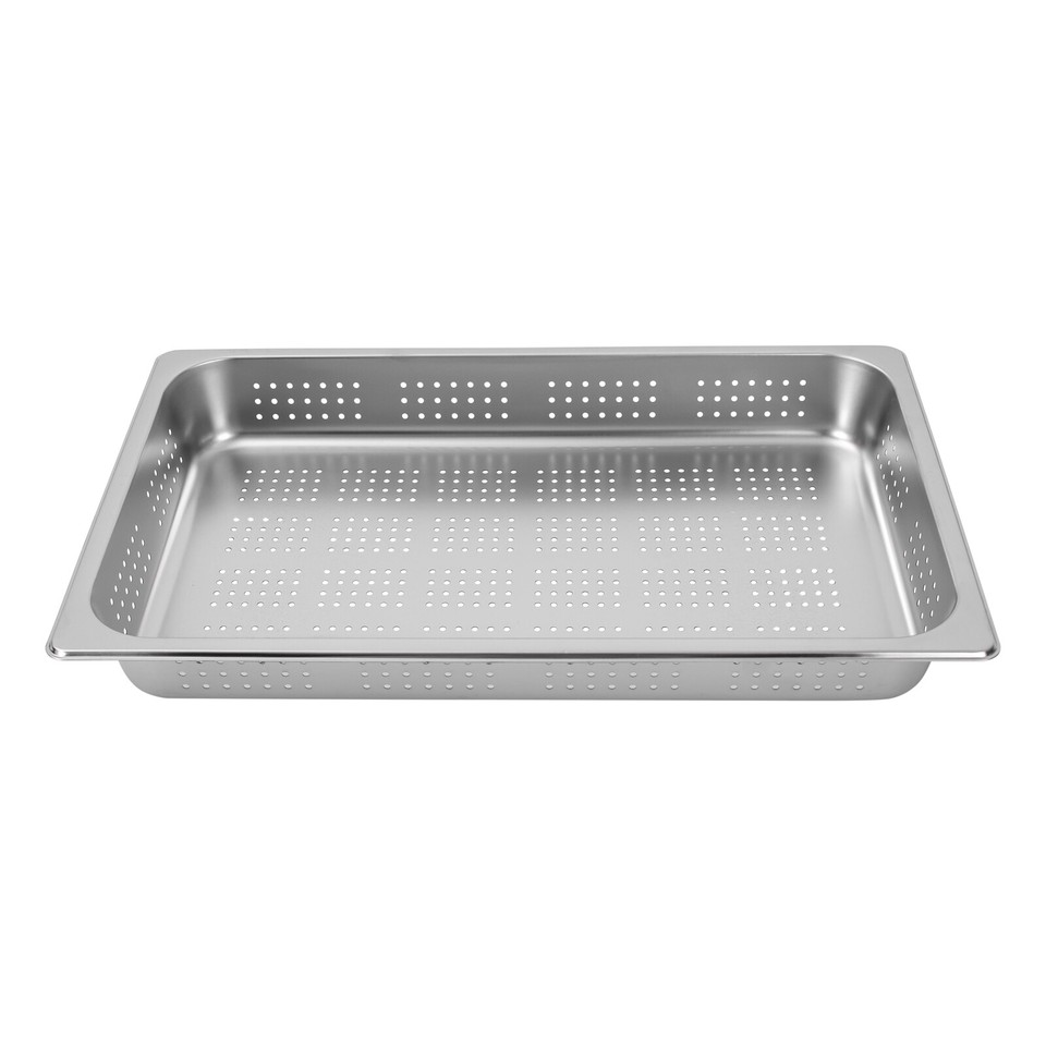 Full Size Perforated Stainless Steel Steam Table Food Pan Deep Hotel ...