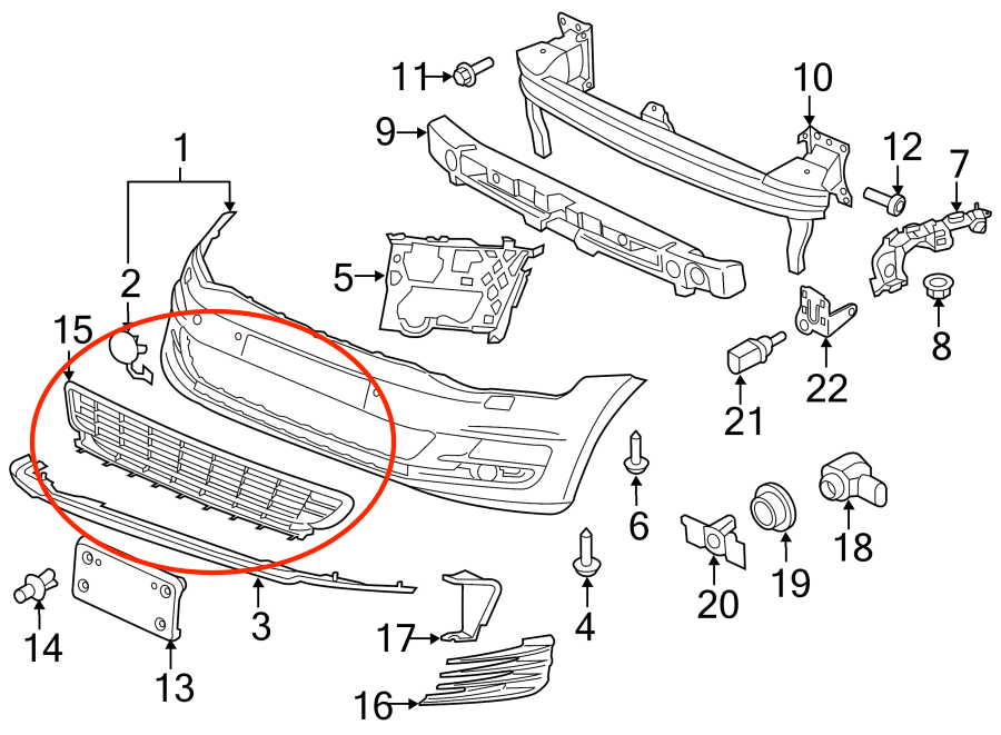 5GM853677D 9B9 VOLKSWAGEN GENUINE OEM GTI FRONT CENTER GRILLE | eBay