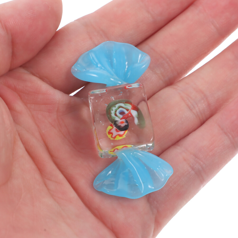 4PCS Candy Glass Faux Candy Wedding Candy Decoration Glass Sweets ...