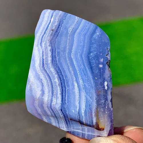 39G Natural Blue striped agate Crystal Chunks piece form Mineral ...