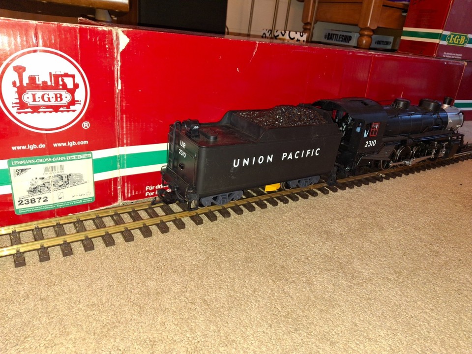 G Scale LGB 23872 Union Pacific 2-8-2 Mikado Steam Locomotive #2310 w ...
