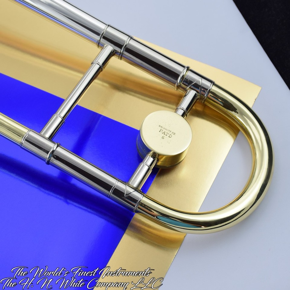 1937 Vintage King H. N. White 2B Silver Tone Trombone Sterling Silver Bell | eBay