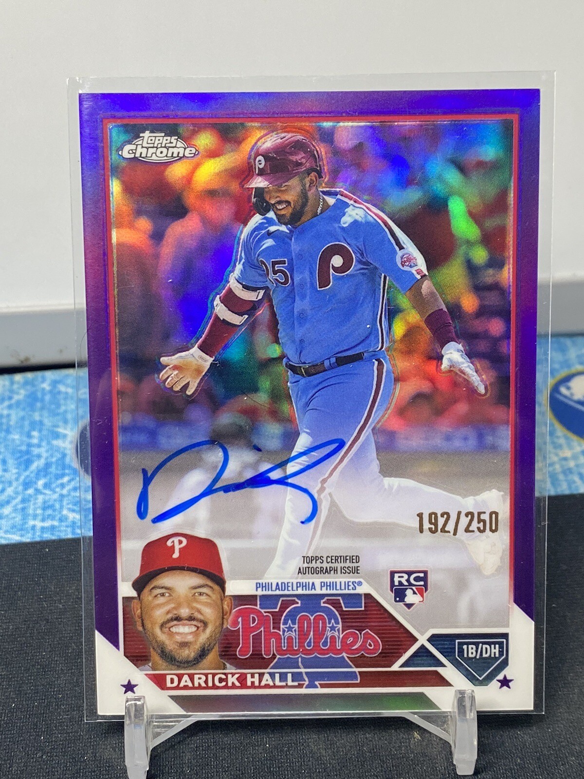 2023 Topps Chrome - Rookie Autographs Purple Refractor #RA-DHA Darick ...